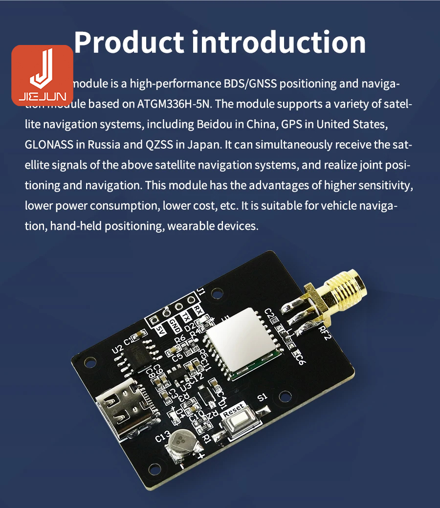 GPS Beidou dual-mode positioning module BD satellite navigation ROS robot IMU inertial ...