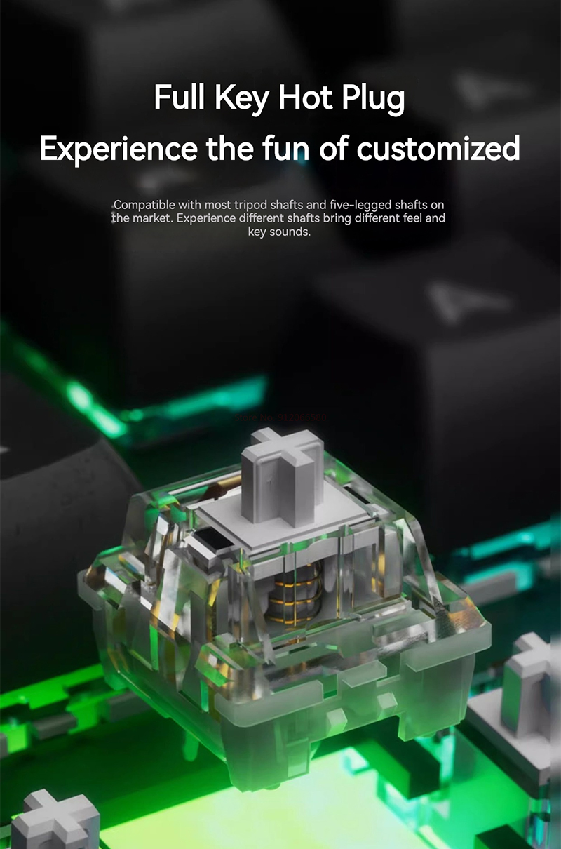 Akko MonsGeek ICE 75 Mechanical Keyboard Multi Modes RGB Backlit ...