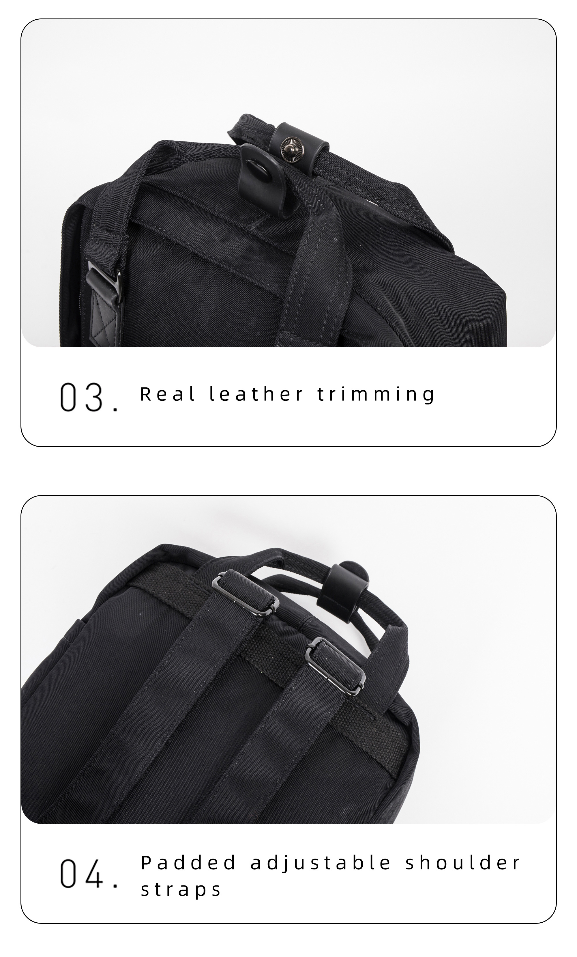 Doughnut Macaroon Black Series Unisex Multifunctional Casual Backpack ...