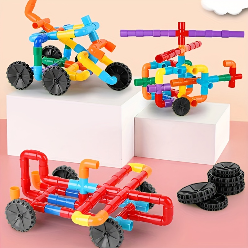 160/100/60pcs Design Your Own Water Pipe Creative and Montessori ...