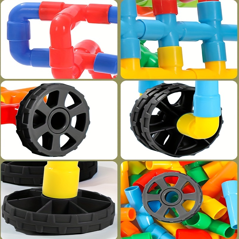 160/100/60pcs Design Your Own Water Pipe Creative and Montessori ...