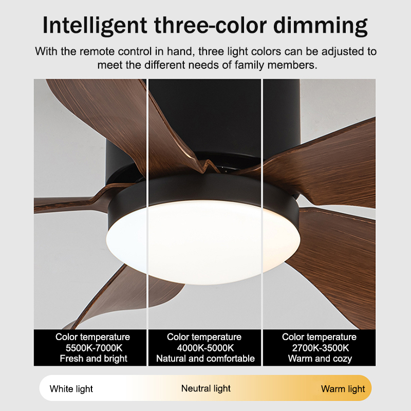 26 Inch Ceiling Fan With Light Fan With Remote Control 6 Speeds ...