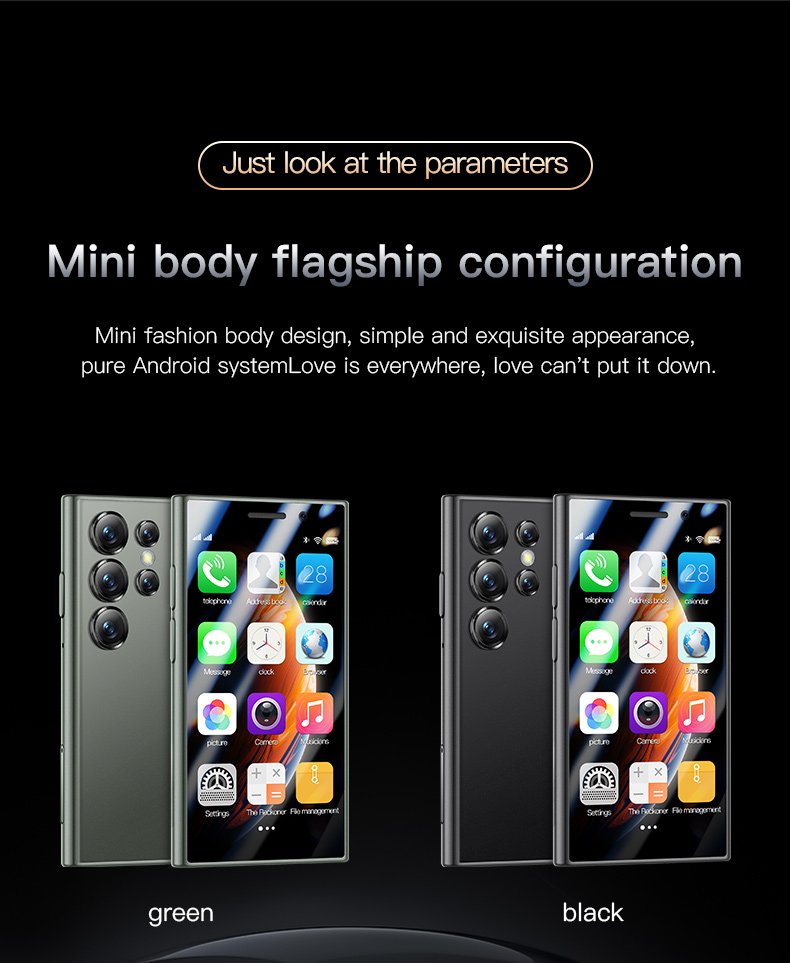 Mini s23Pro 4G Smartphone 3 Inch Mini Mobile Phone Android 9 Dual SIM ...