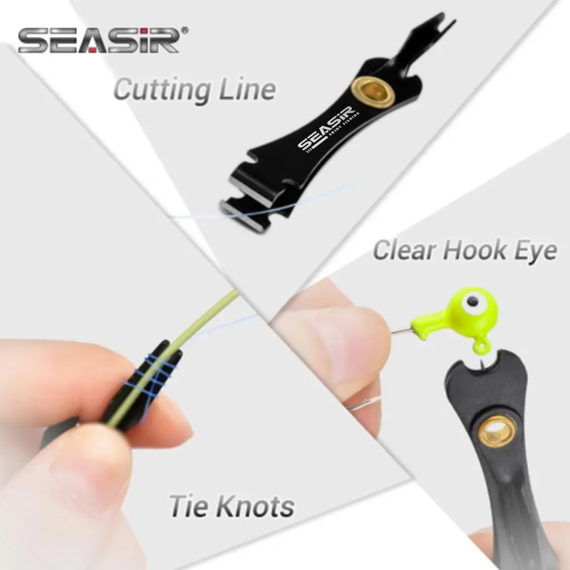 SEASIR Fishing Quick Knot Tying Tool Fly Fishing Line Scissors Cutter ...