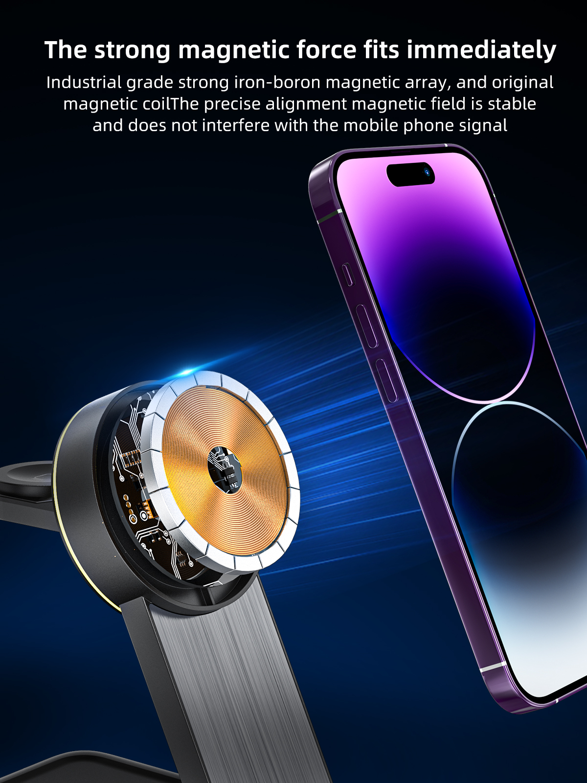 Magnetic 3-in-1 Foldable Wireless Charger Stand 15W Qi Wireless Fast ...