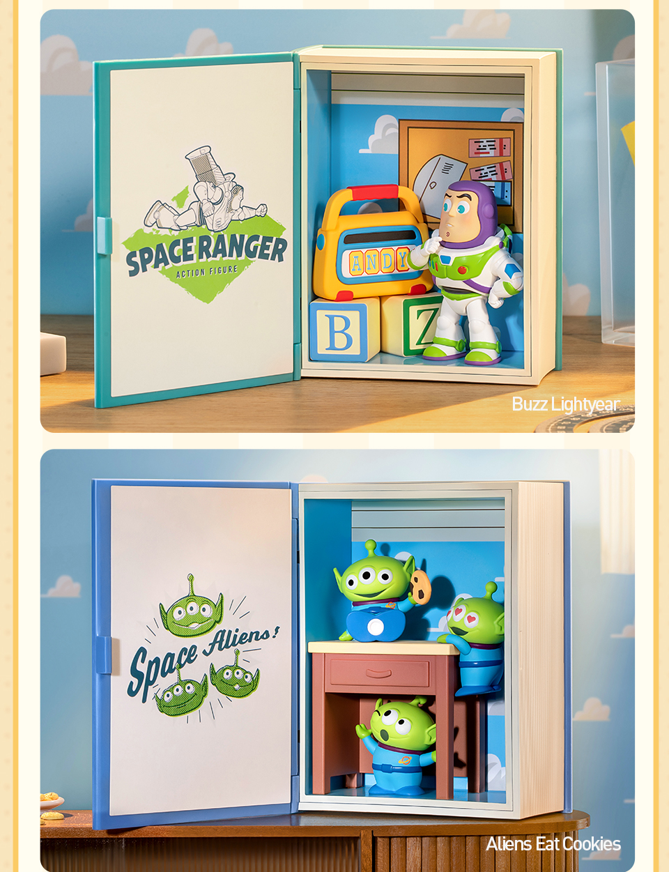 POP MART Toy Story: Andy's Room Series Scene Sets Blind Box Action Toys ...