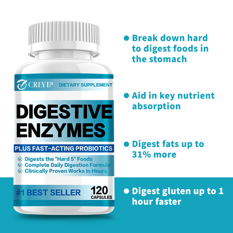 Probiotic Digestive Enzyme Capsules to promote digestive health and ...