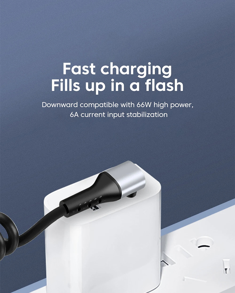 Blind Insertion 90°Stereoscopic Elbow Super Fast Charging Cable 66W ...