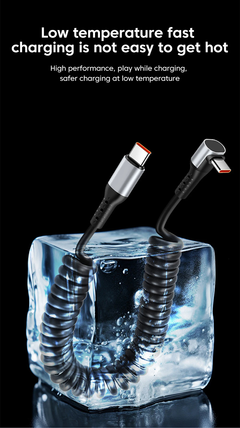 Blind Insertion 90°Stereoscopic Elbow Super Fast Charging Cable 66W ...
