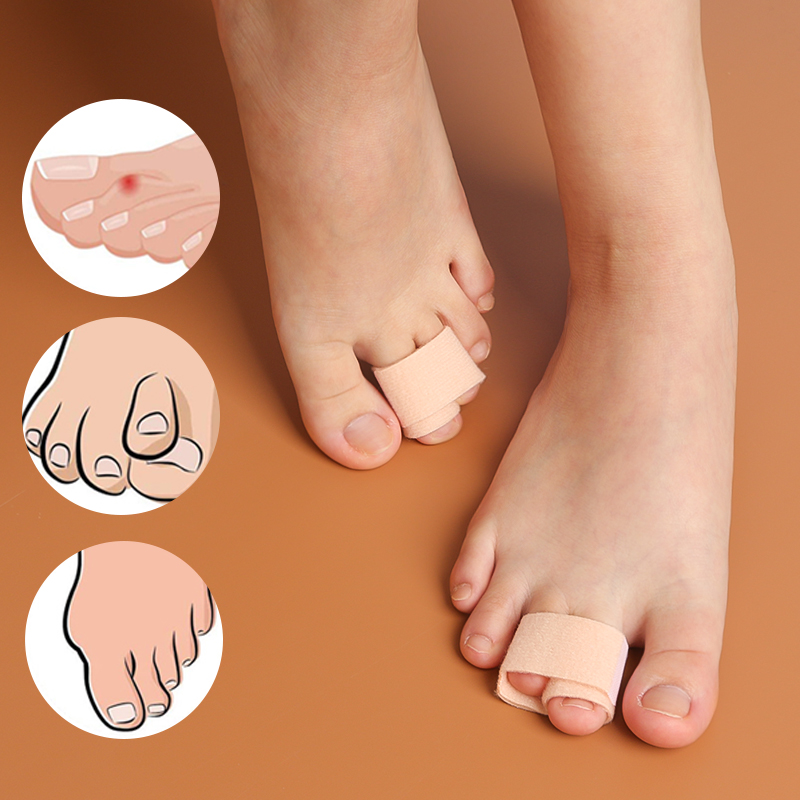 Broken Toe Wraps Cushioned Bandages Hammer Toe Separator Splints，Toe ...