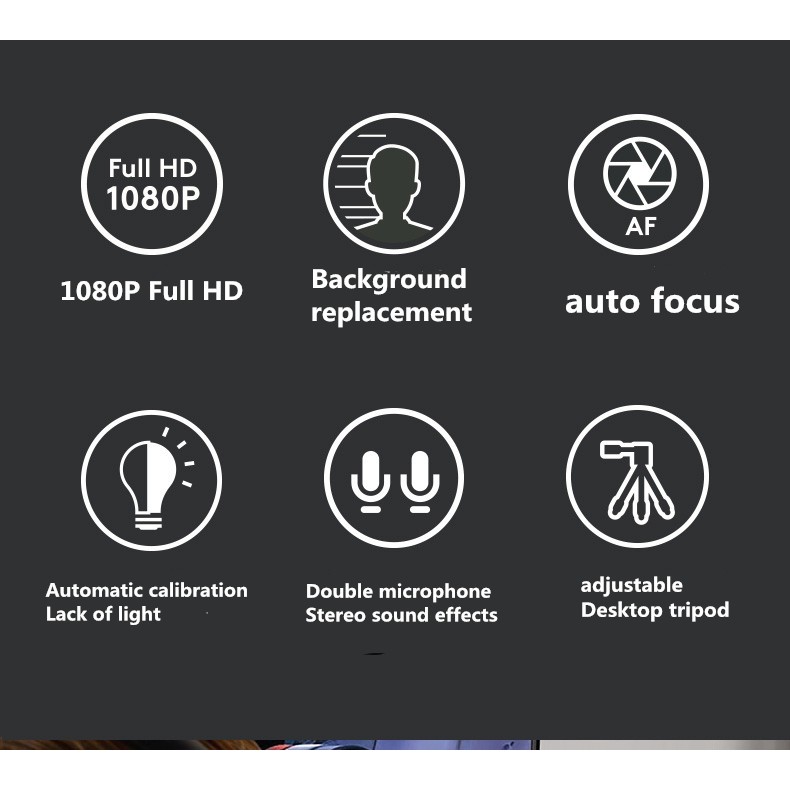 Logitech C922PRO/C930C / C930E auto focus built-in microphone webcam ...