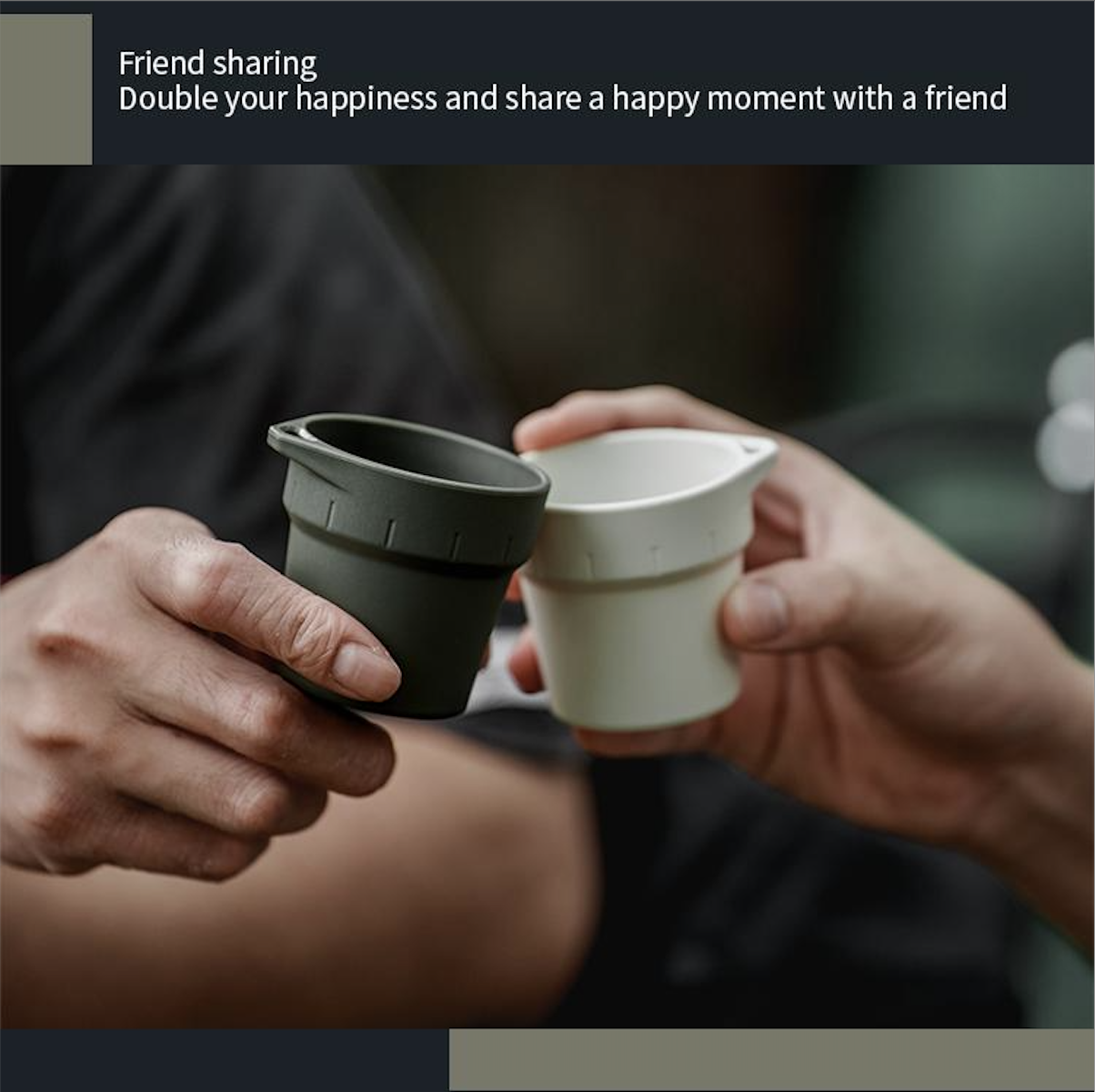 Awada Portable Outdoor Camping Sharing Cup Simple Stylish Frosted ...