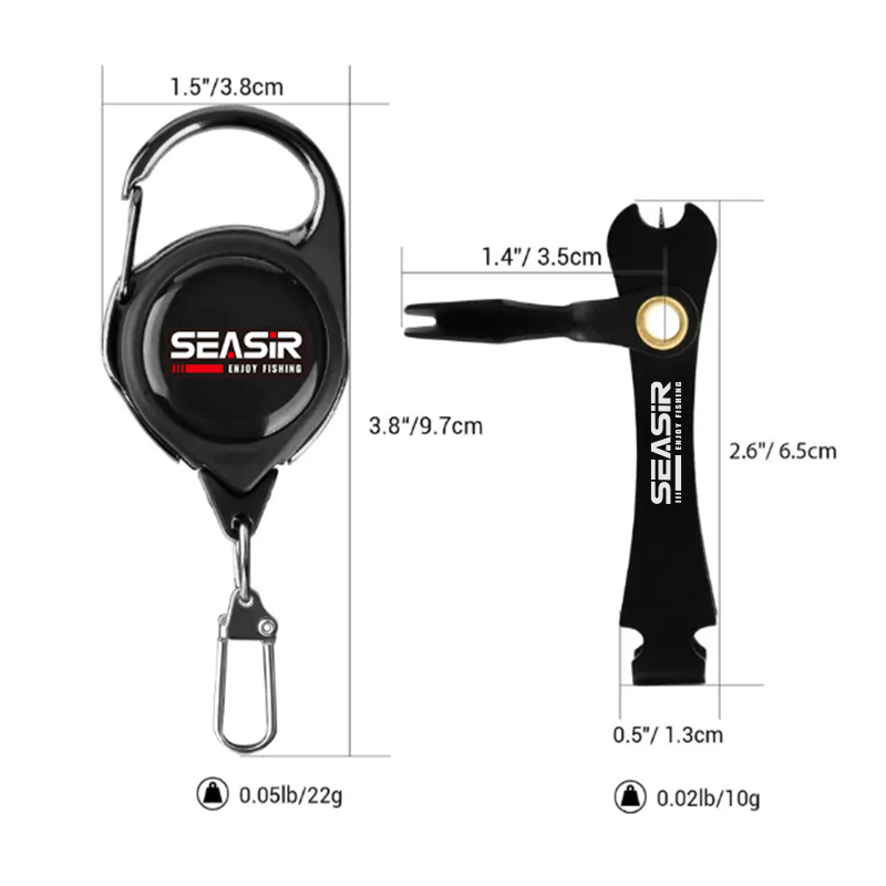 SEASIR Fishing Quick Knot Tying Tool Fly Fishing Line Scissors Cutter ...