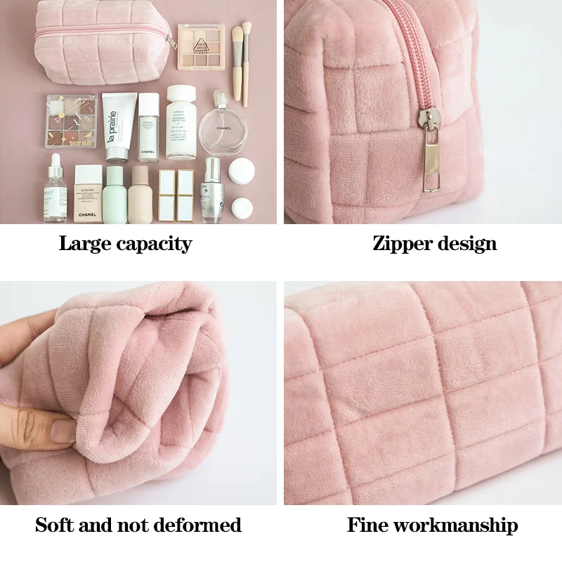 Kawaii Pencil Case Pillow Shape Large Capacity Cosmetic Bag Cute Back ...