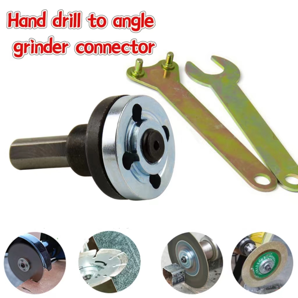 5-Piece Hand Drill to Angle Grinder Conversion Kit, Grinding and ...