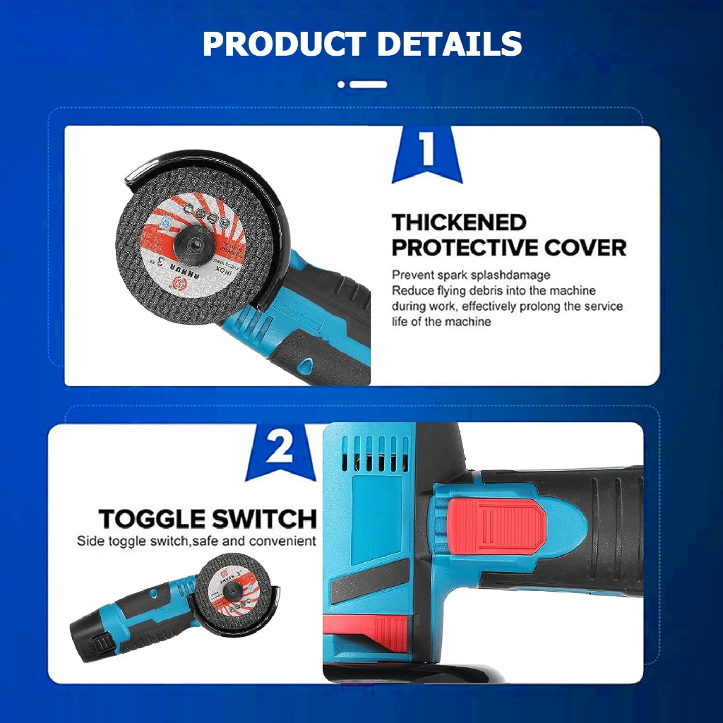 grinder cordless mini grinder 850W 18V Portable Cordless Angle Grinder ...