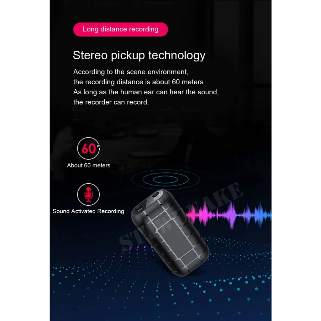 Portable Voice Recorder mini recorder hidden 520 hours voice activated ...