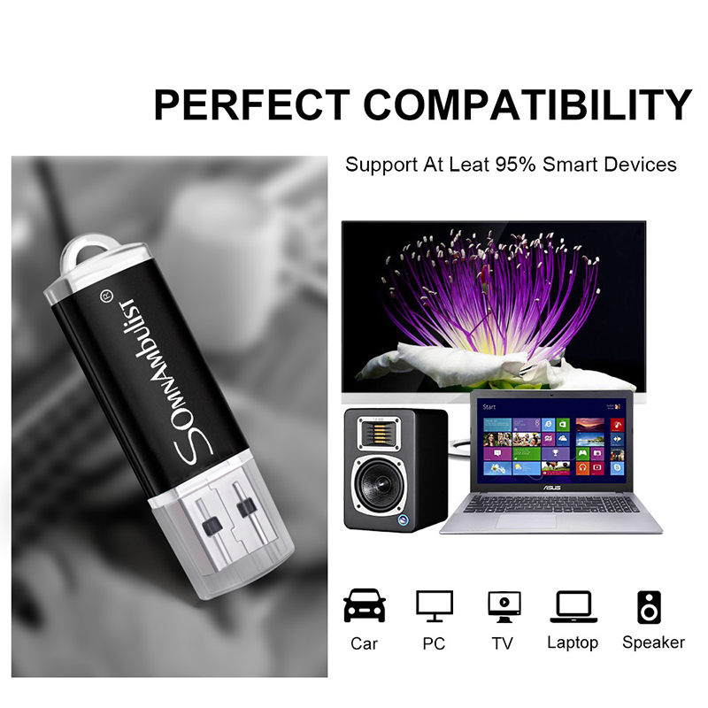 Somnambulist Original USB2.0 Flash Drive 1GB 2GB 4GB 8GB 16GB 32GB High-Speed Metal Pen Driver ...