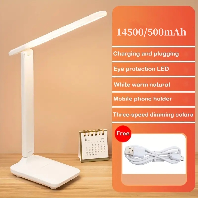 Dimmable Desk Lamps 3-level Touch Dimming Eye Protection LED Table Lamp ...