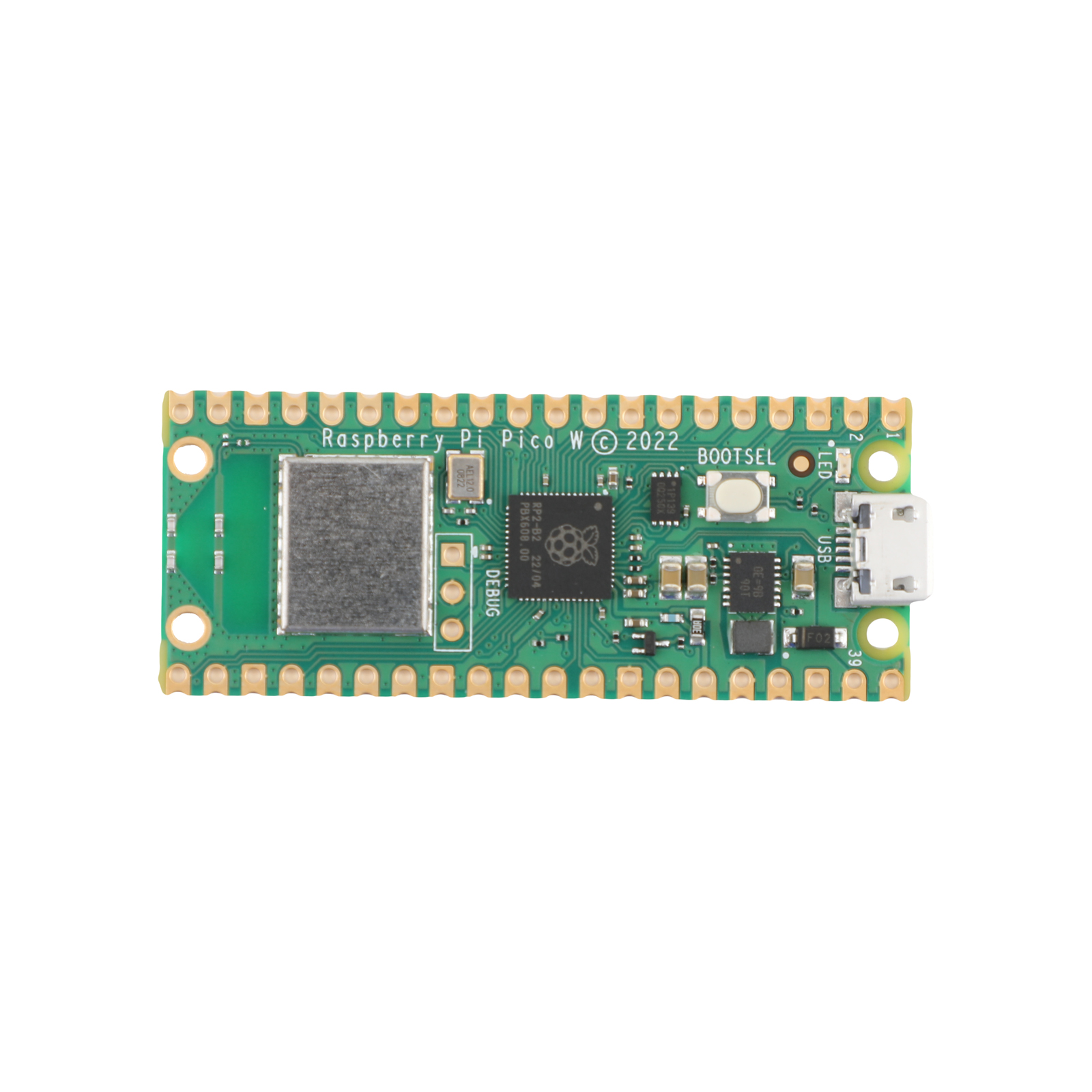 Original Raspberry Pi Pico W Armv6-M Dual-core Arm Cortex-M0+ Bluetooth 5.2 WiFi Micro Demo ...