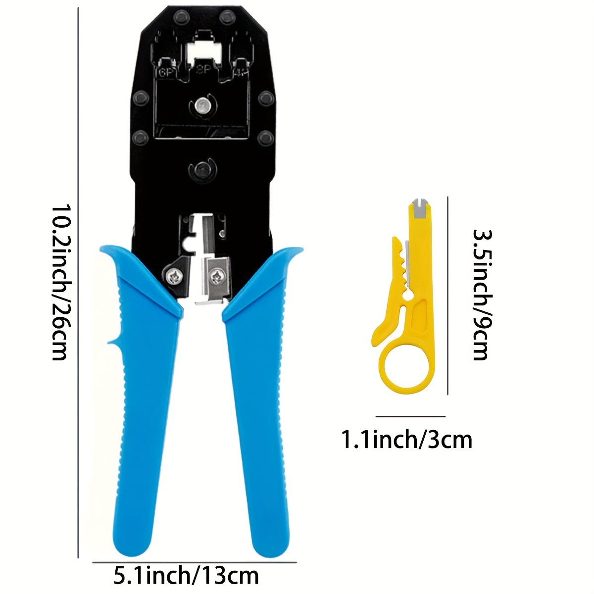 Network Crimper - Connector Crimper Pliers, for Network and ...