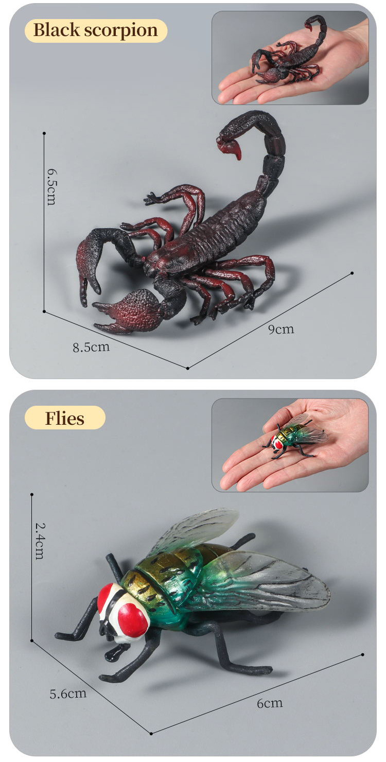 Hot Sale Insect Animals Model Butterfly Grasshopper Spider Mantis Bee ...