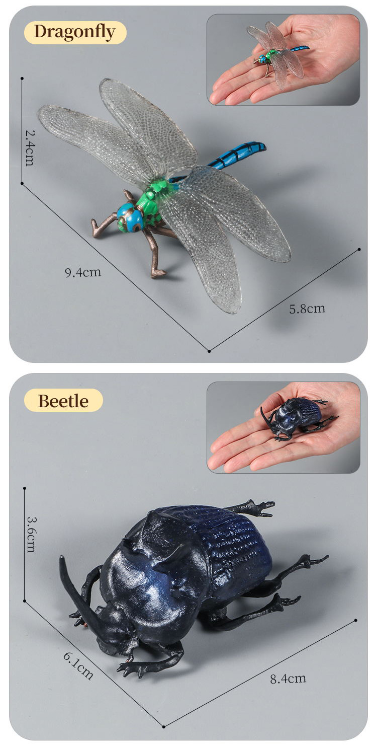 Hot Sale Insect Animals Model Butterfly Grasshopper Spider Mantis Bee ...