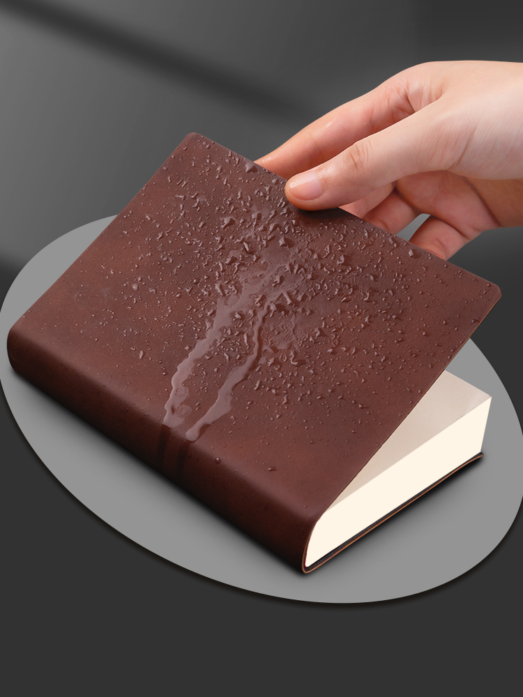 1 A6 soft leather notebook, suitable for university student supplies ...