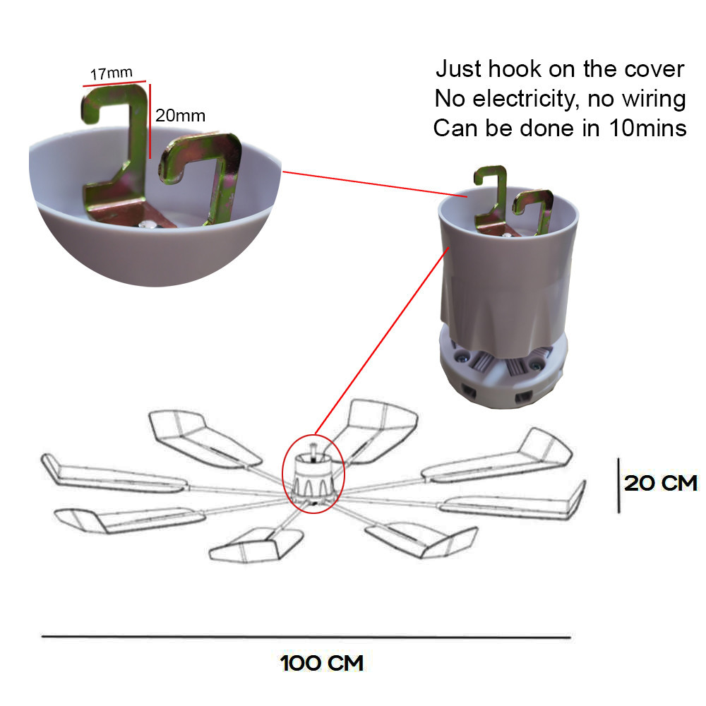 Cassette Aircon Guide Fan Central Aircond Wind Guide Fan Aircon Fan ...