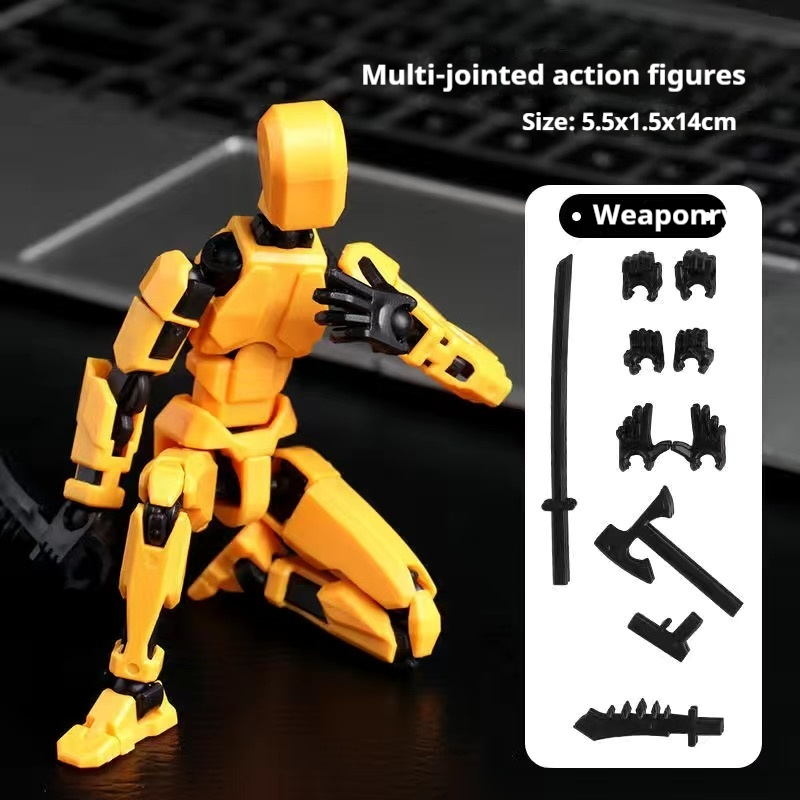 New Style 3D Printing Figure Multi-Joint Movable Figure Movable Robot ...
