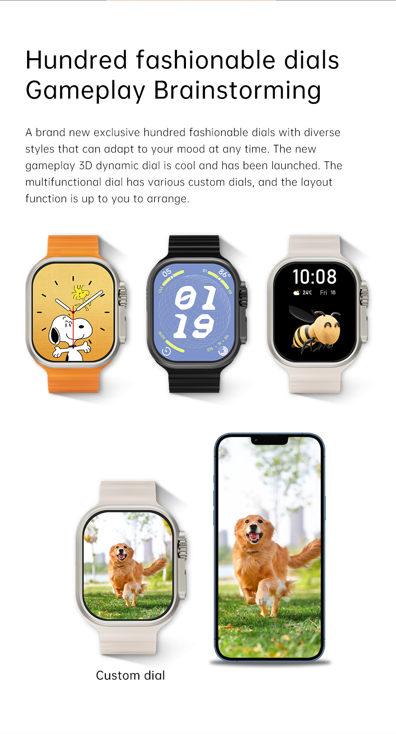 GS9 ultra Mini 41mm Women Smart Watch ChatGPT 1.72 inch Bluetooth Call ...