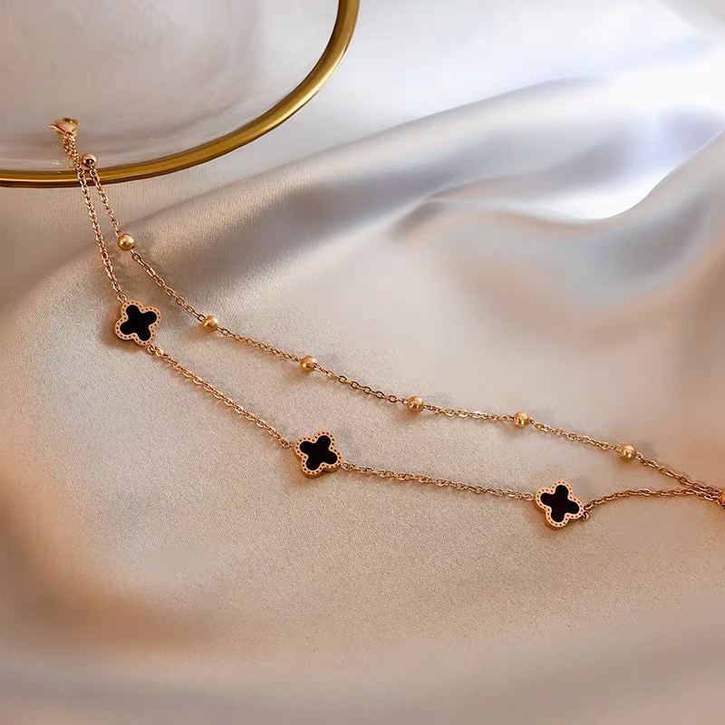 Korean Tianium Steel Anklet Simple Elegant Jewelry for Women Does Not ...