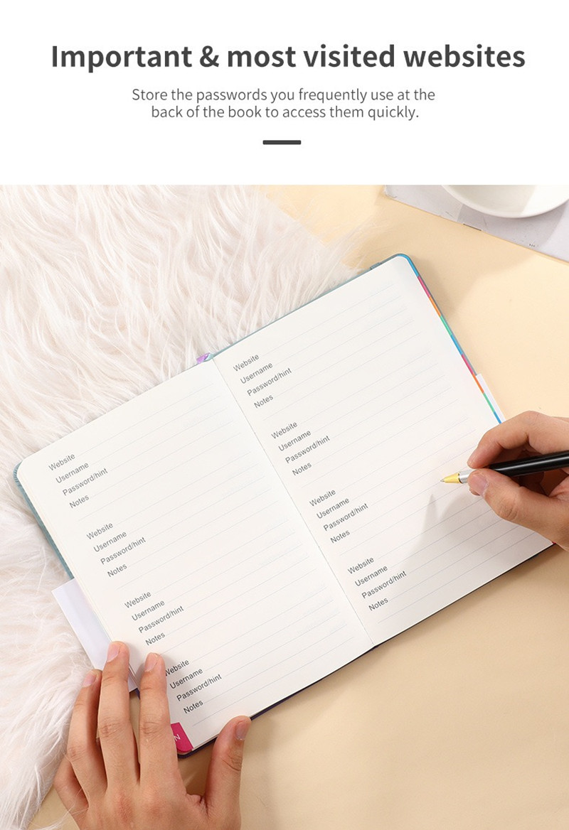 1pc, A5 Password Book With Alphabet Label, School Supplies, Back To ...