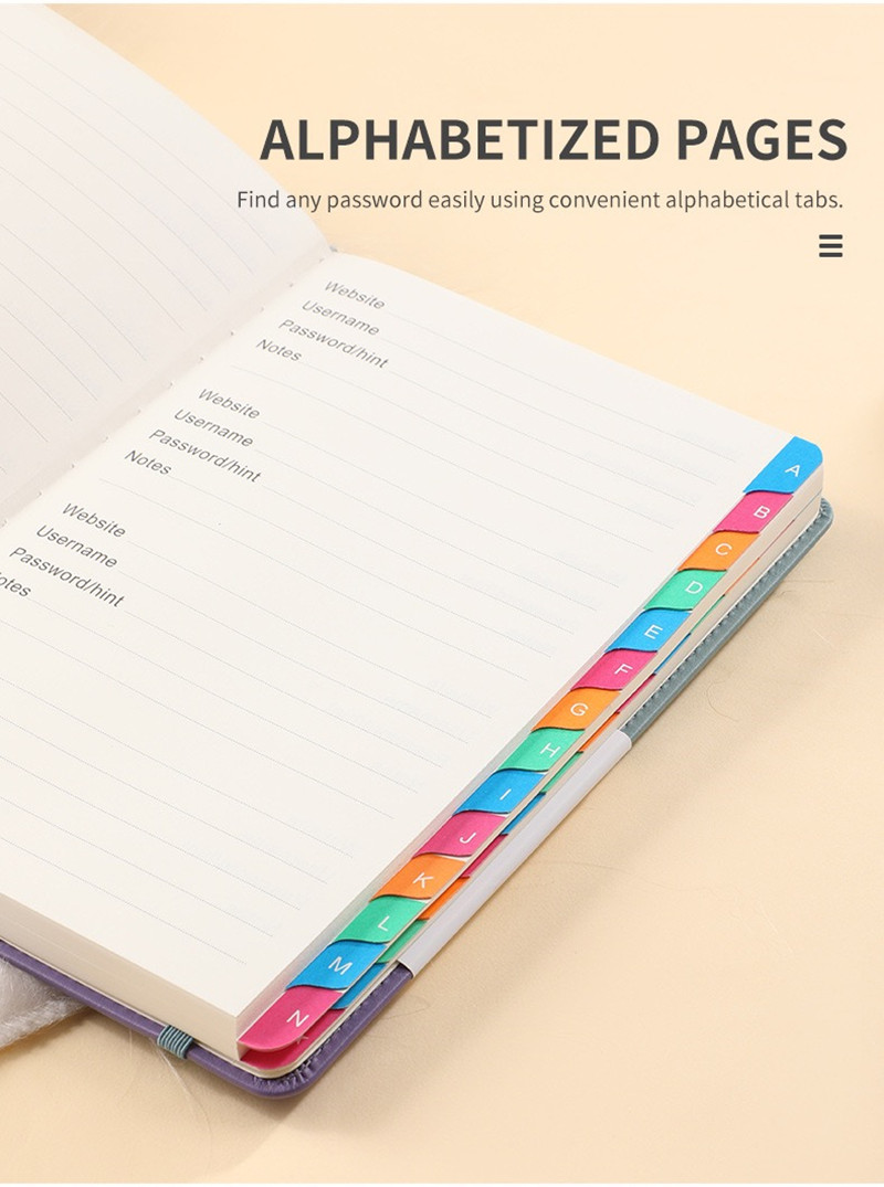 1pc, A5 Password Book With Alphabet Label, School Supplies, Back To ...