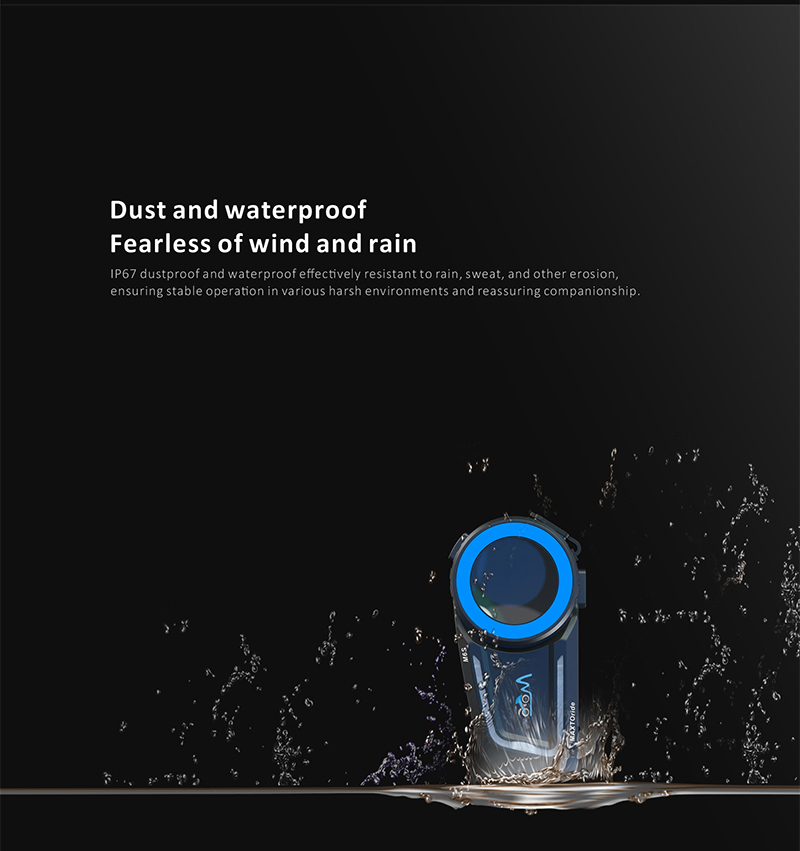 Maxto M6S Motorcycle Mesh Intercom Group 8 Riders 1KM Automatically Re-connect Bluetooth 5.0 ...