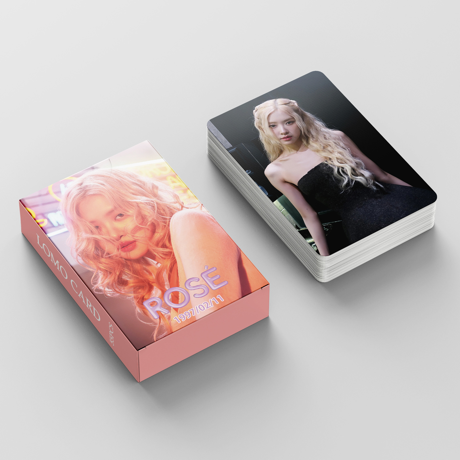 55PCS/Box Kpop Blackpink lomo card ROSE stage solo photocard ins card ...
