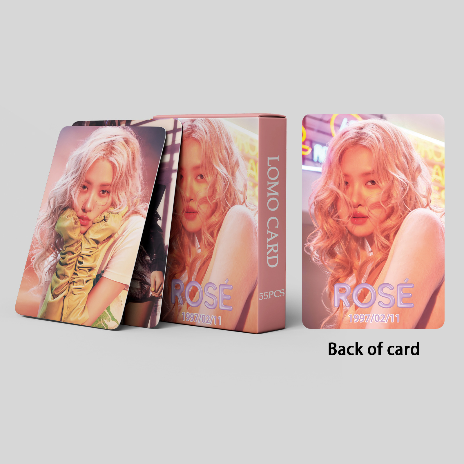 55PCS/Box Kpop Blackpink lomo card ROSE stage solo photocard ins card ...