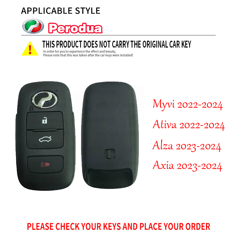Cover Kunci Perodua Ativa Myvi 2022 - 2024 Alza Axia 2023 - 2024 Key ...