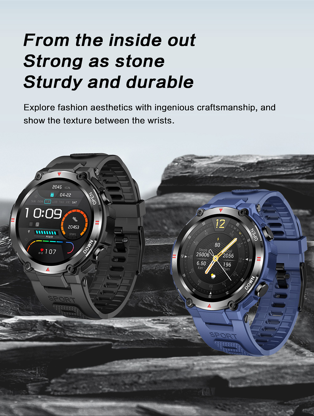 Gloryfit Tetra R2 Smart Watch Men'S Bluetooth Call Waterproof Music ...