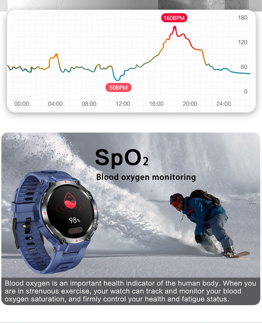 Gloryfit Tetra R2 Smart Watch Men'S Bluetooth Call Waterproof Music ...