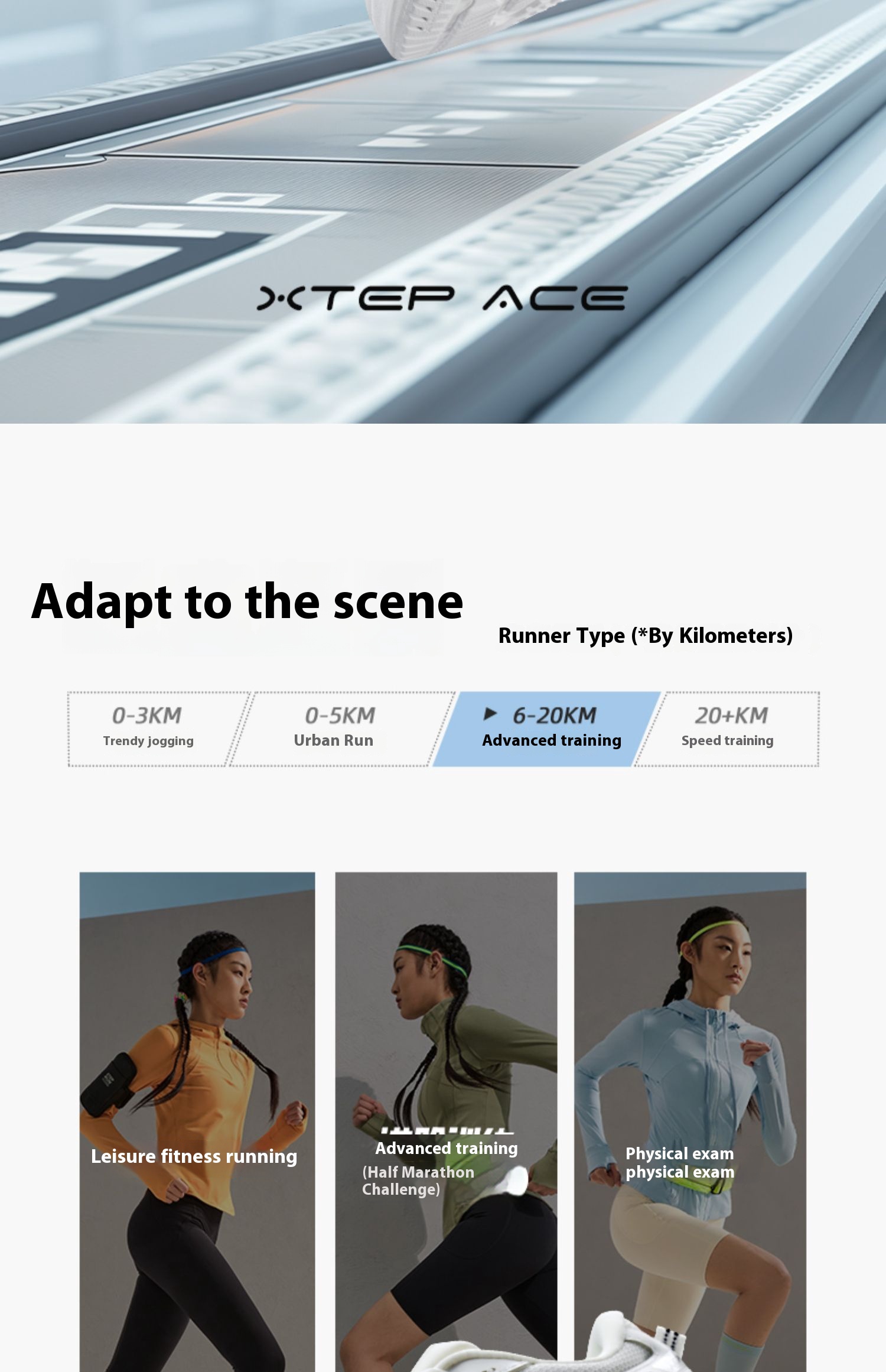 XTEP Lingbu Pro Women Running Shoes Rebound Support Comfortable ...