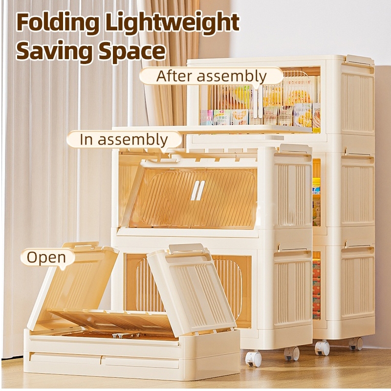 IKEA L40-60cm Plastic Foldable&Stackable Storage Cabinet Multipurpose ...