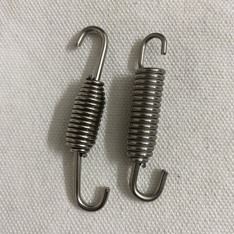 Silver Stainless Steel Motorcycle Exhaust Pipe Springs Moto ...