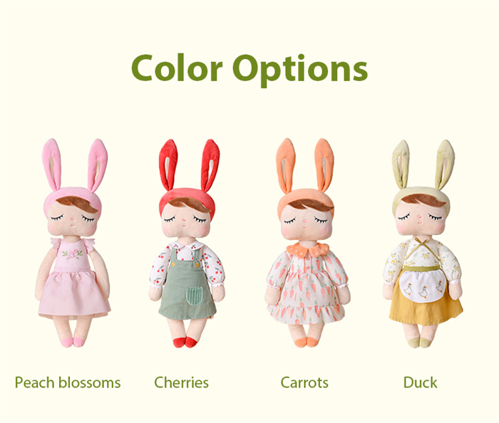 Metoo Angela Pastoral Rabbit Princess Plush Hug Doll,Kid Birthday Gifts ...