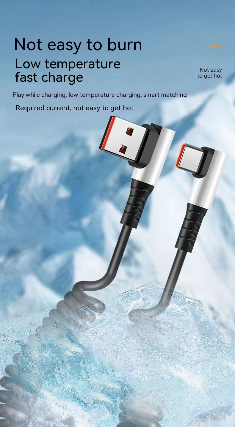 66W Coiled Spring Retractable Cable Blind Insertion 90°Stereoscopic ...