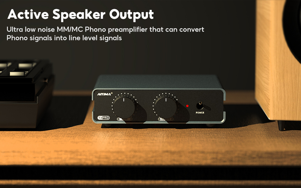 AIYIMA T3 PRO RIAA MM/MC Phono Preamplifier Vinyl Record Player Stereo ...