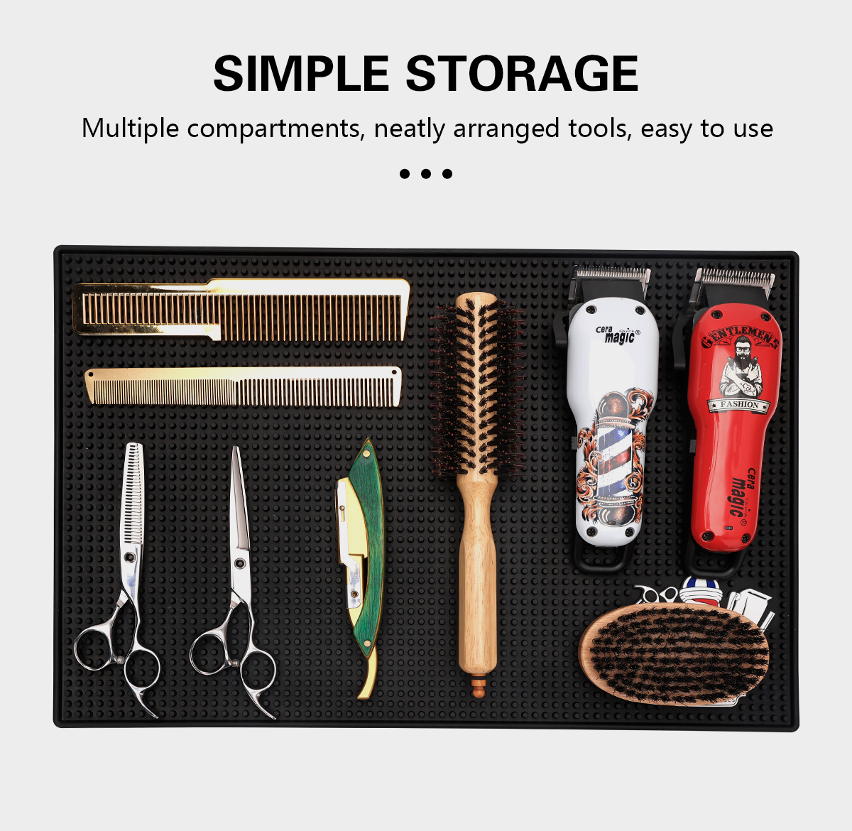 Spot #Salon Hairdressing Tools Anti-slip Mat Retro Oil Head Clipper ...