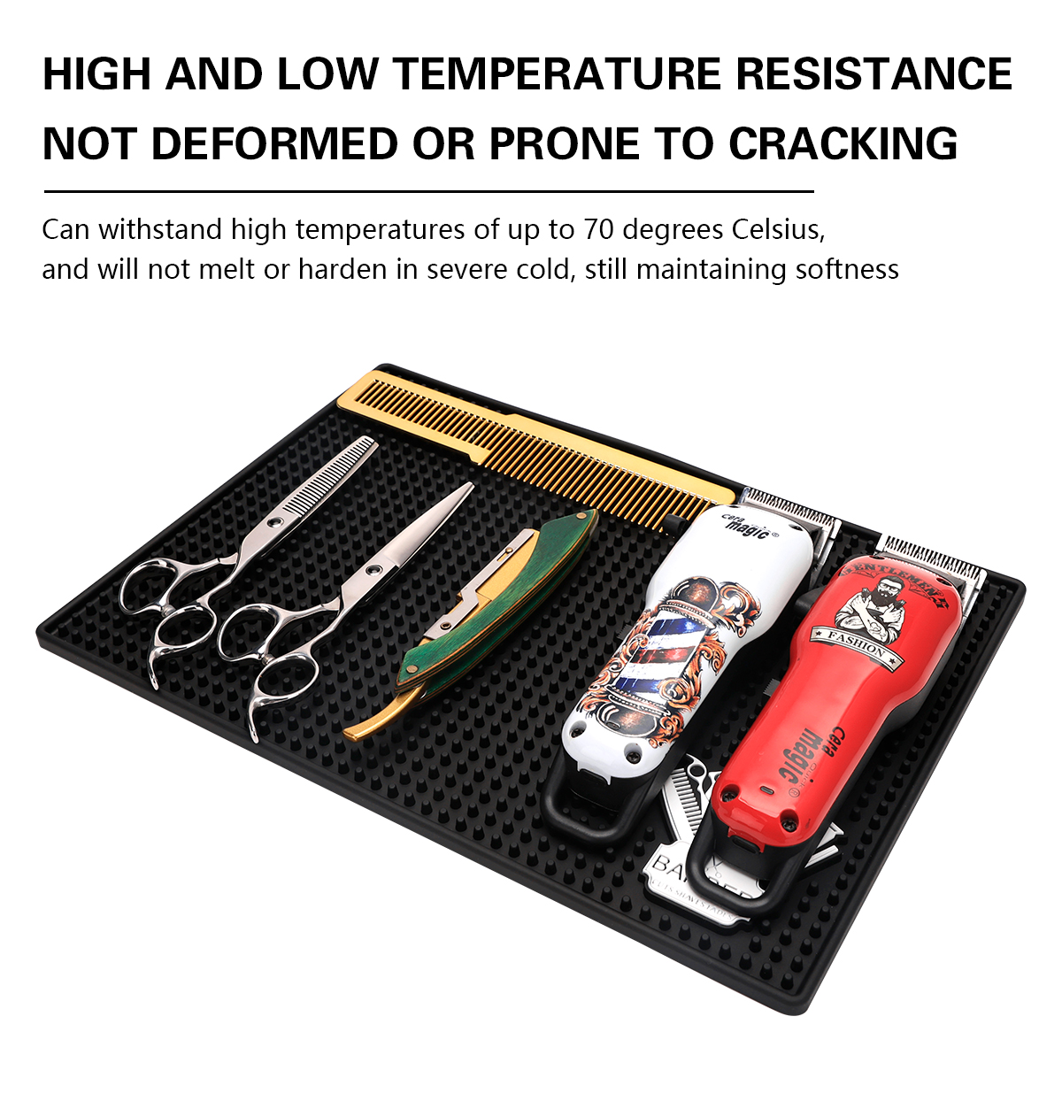 Spot #Salon Hairdressing Tools Anti-slip Mat Retro Oil Head Clipper ...