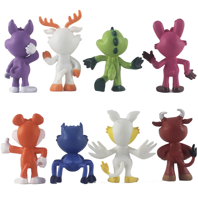 8Pcs/Set Smiling Critters Horror Game Action Figure Toy Anime Kawaii ...