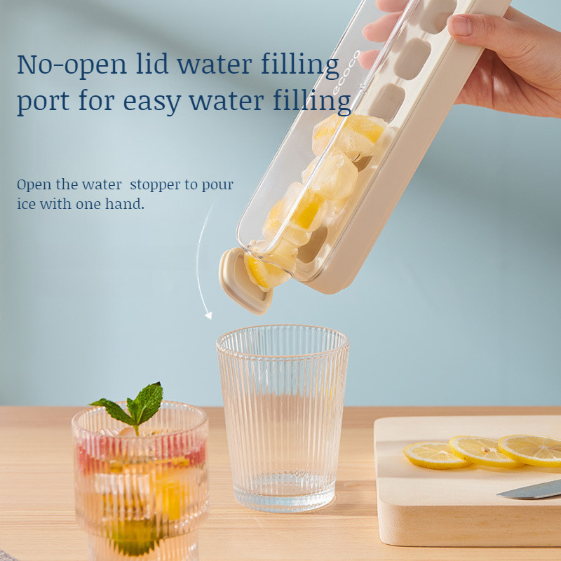 21 Holes Ice Cube Tray Silicone Ice Mould Water Botter Box | Shopee ...